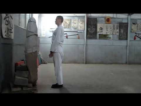 Кунгфу Хуа мэнь Эмэй пай Двойной удар руками в шею и ногой в колено. В технике этого стиля большинст