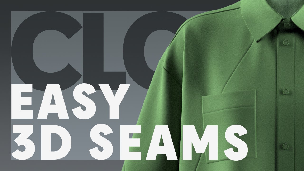 CLO3D | Easy 3D Seams Without Normal Map - YouTube
