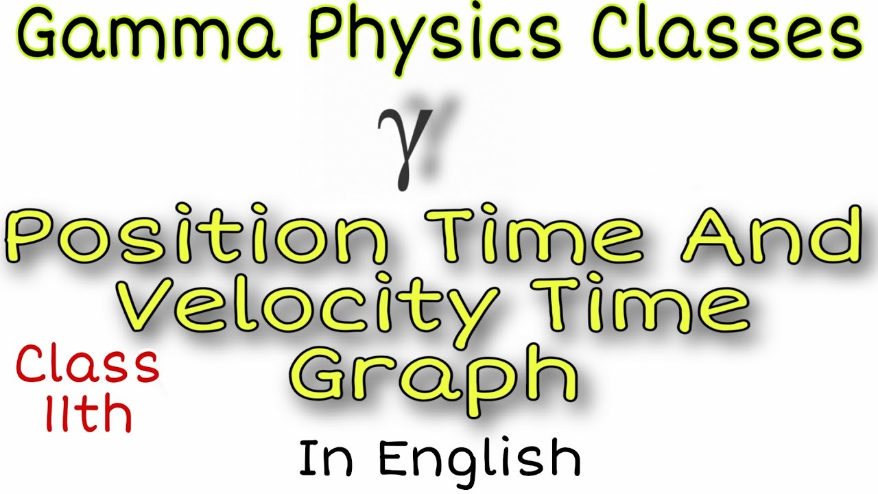 In English || Class 11th || Position Time And Velocity Time Graph - YouTube
