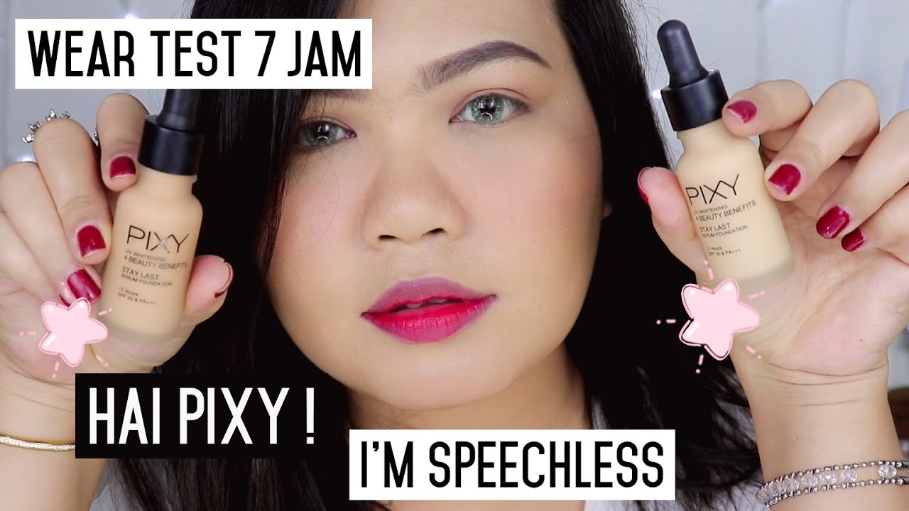 BARU PIXY STAY LAST SERUM FOUNDATION REVIEW AND WEAR TEST - YouTube