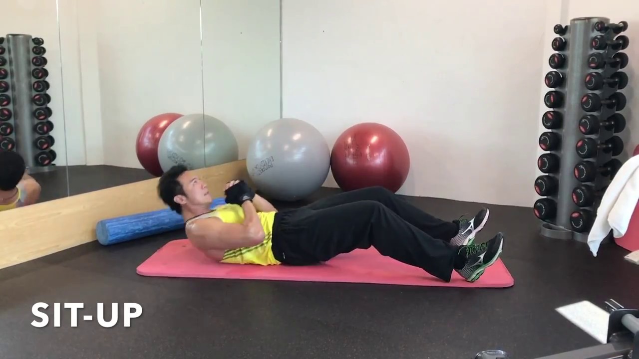 Body Weight Workout Sit Up - YouTube