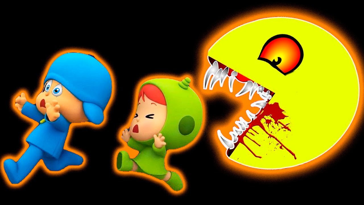 Pocoyo & Nina & Pacman "Scream & Running" Sound Variations in 33 ...