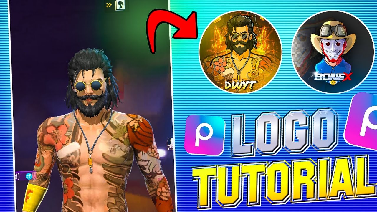 How To Make Own ff Character Logo 🔥 || FreeFire Logo Kaisa Banaya ...