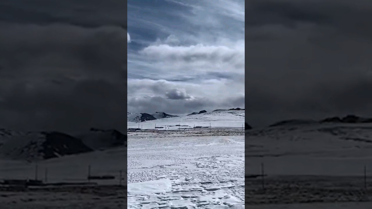The wind is blowing, the snow is fluttering，Namtso, Tibet, China。 - YouTube