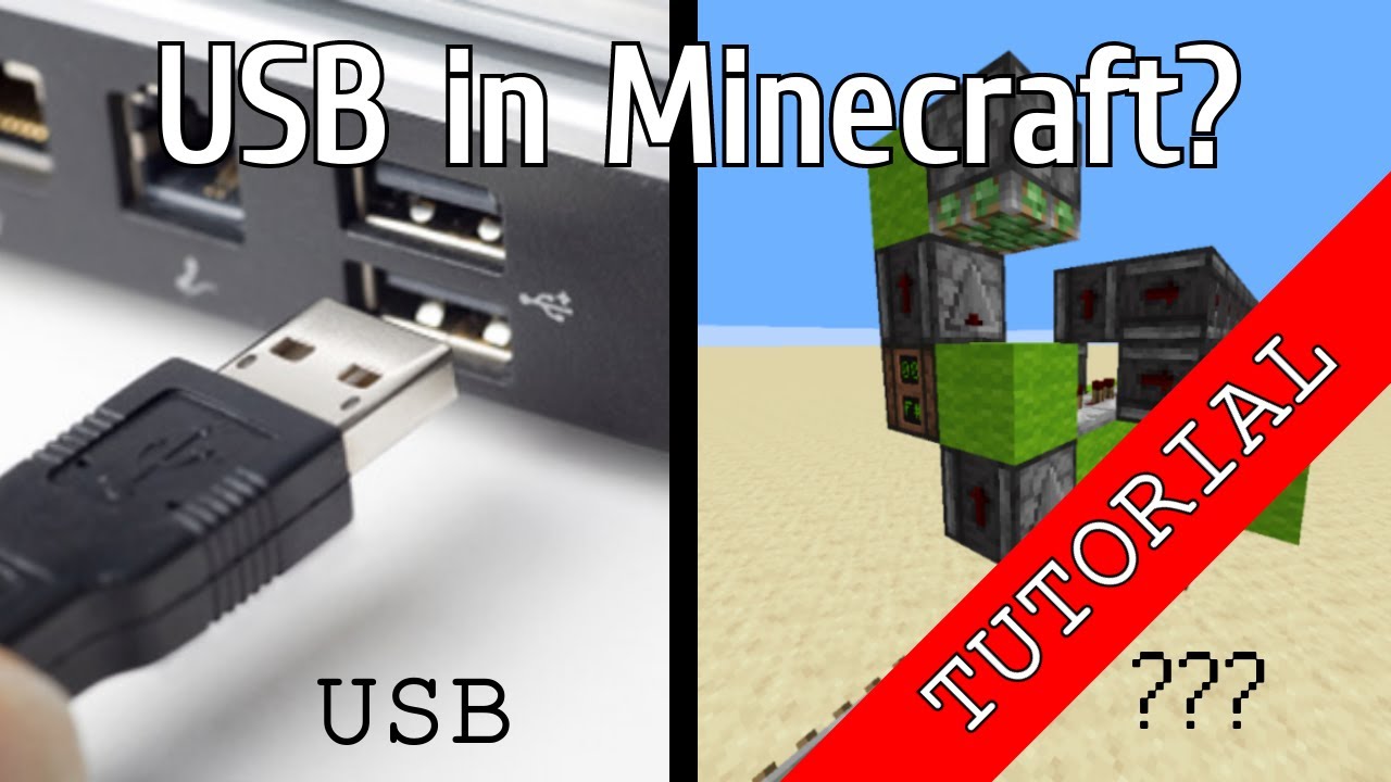 How to build a working USB cable in Minecraft | RSB Tutorial - YouTube