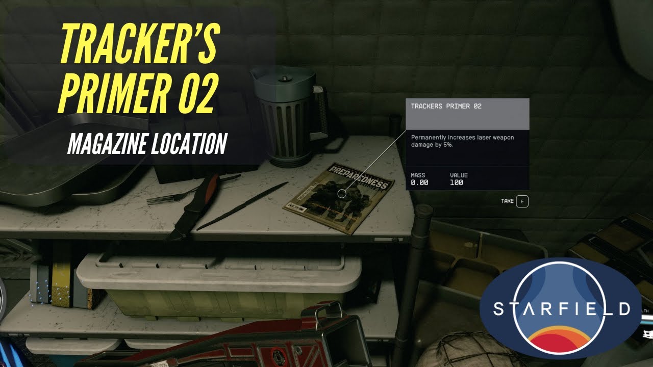 Where to find the Tracker's Primer 02 Magazine | Starfield - YouTube