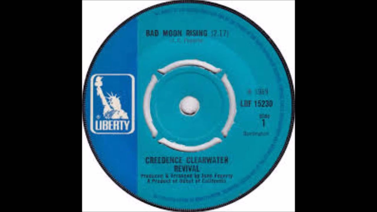 Creedence Clearwater Revival - Bad Moon Rising - 1969 - 45 RPM - YouTube