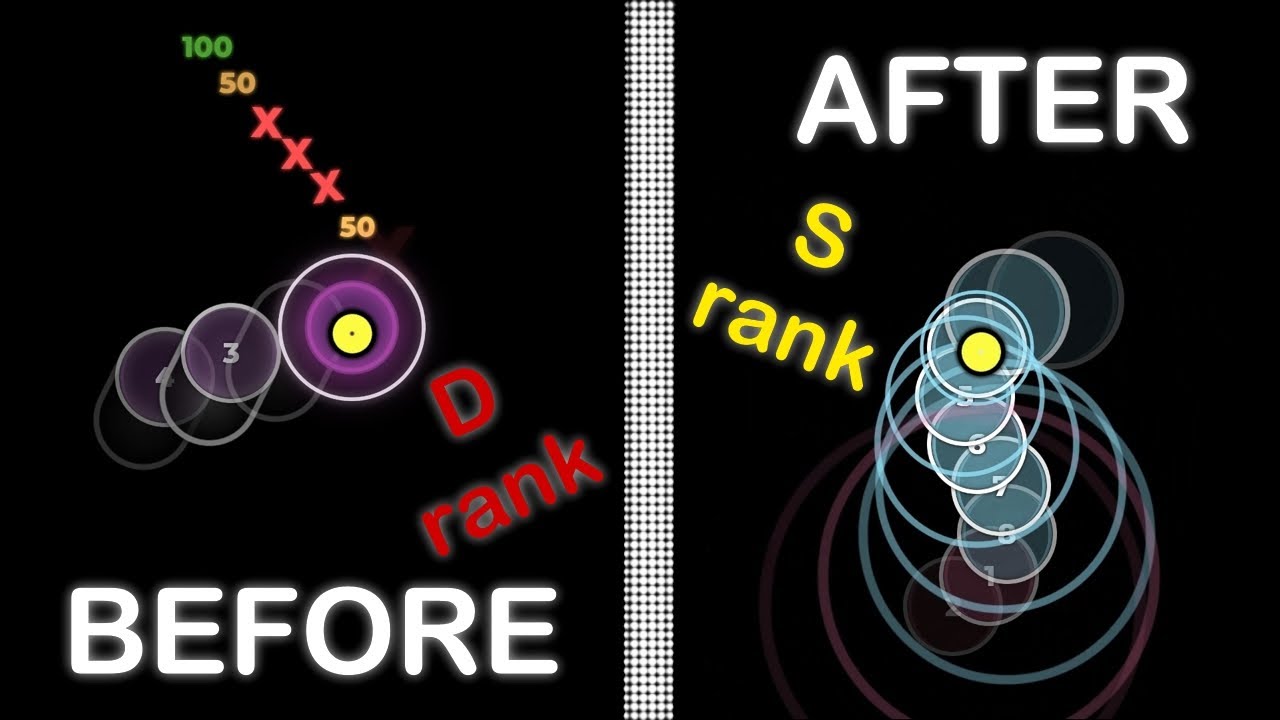 My first osu! speed score attempt, with FC comparison (152pp as of 1/3 ...
