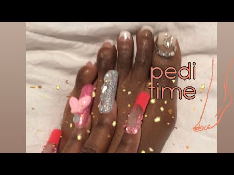 Love feet 👣🥰Watch me Bling out my toe nail & complete the rest of my ...