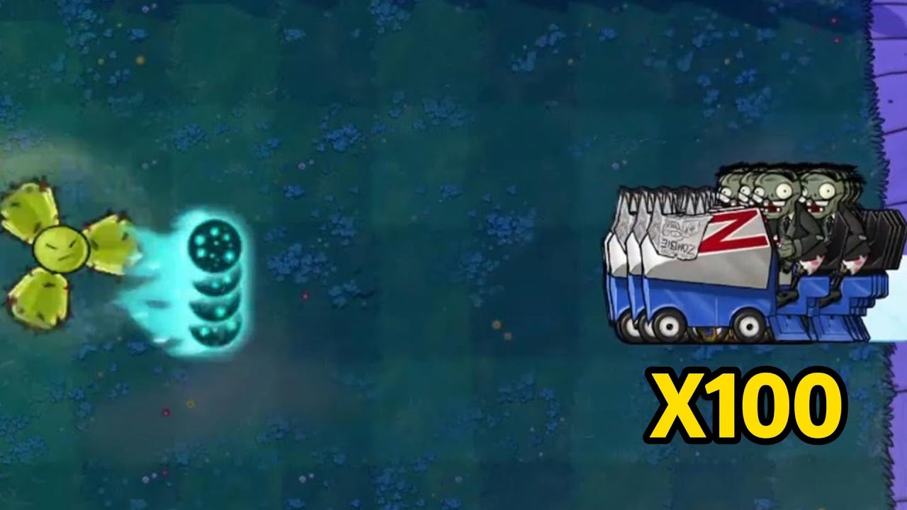 Various plants launch blue fireballs VS 100 ice carts, newspaper ...