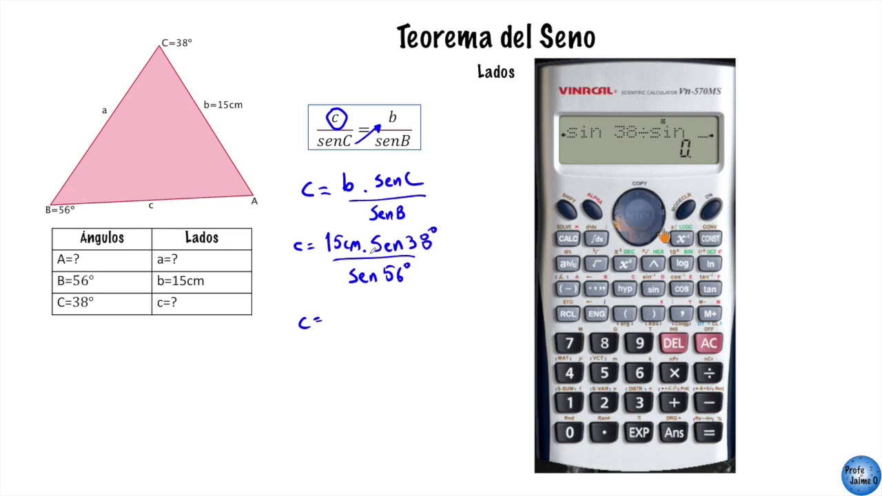 Teorema del Seno: Introducción y ejemplo 1 - YouTube