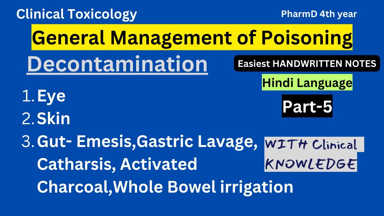 Decontamination | Eye, Skin, and Gastrointestinal Management of Poison ...