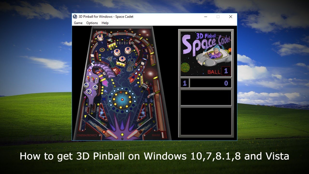 How to get 3D Pinball on Windows 10,7,8.1,8 and Vista - YouTube