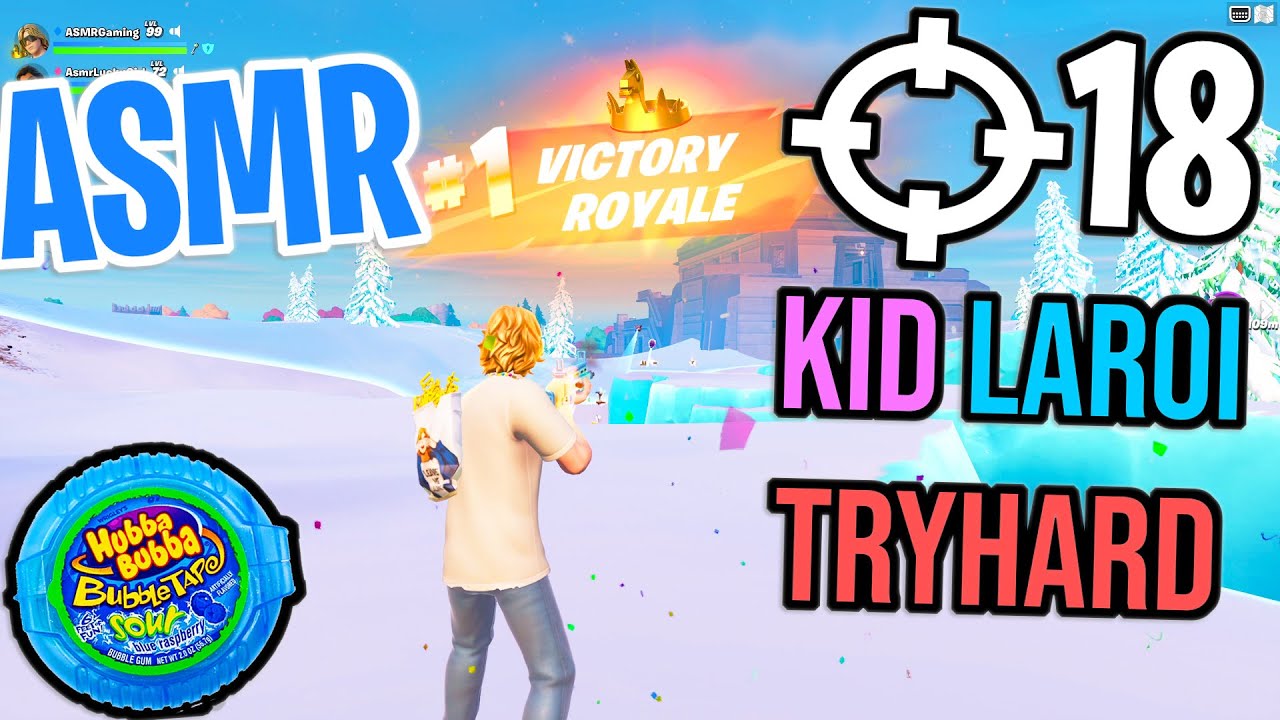 ASMR Gaming 😴 Fortnite Kid Laroi Tryhard! Relaxing Gum Chewing 🎮🎧 ...