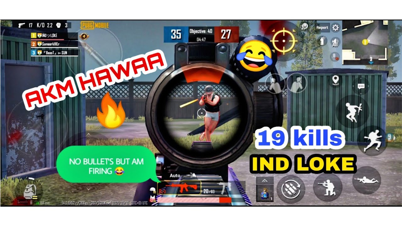 PUB G || AKM HAWA 🔥|| TDM || PUNJU SQUAD || 19 KILLS || IND LOKE ...