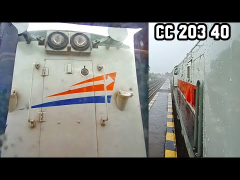 Engine Sound dan Hornsound Merdu Lokomotif CC 203 40 - KA Sritanjung Caruban - Madiun