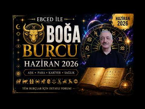 BOĞA BURCU HAZİRAN 2026 EBCED İLMİYLE BURÇ YORUMU.  Bereket Kapıları Açılıyor