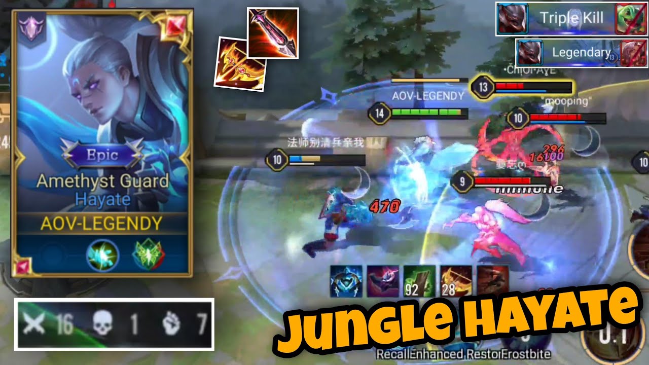 Hayate Jungle Pro Gamplay | Let's Try Out OP Hayate As Jungle | Arena ...