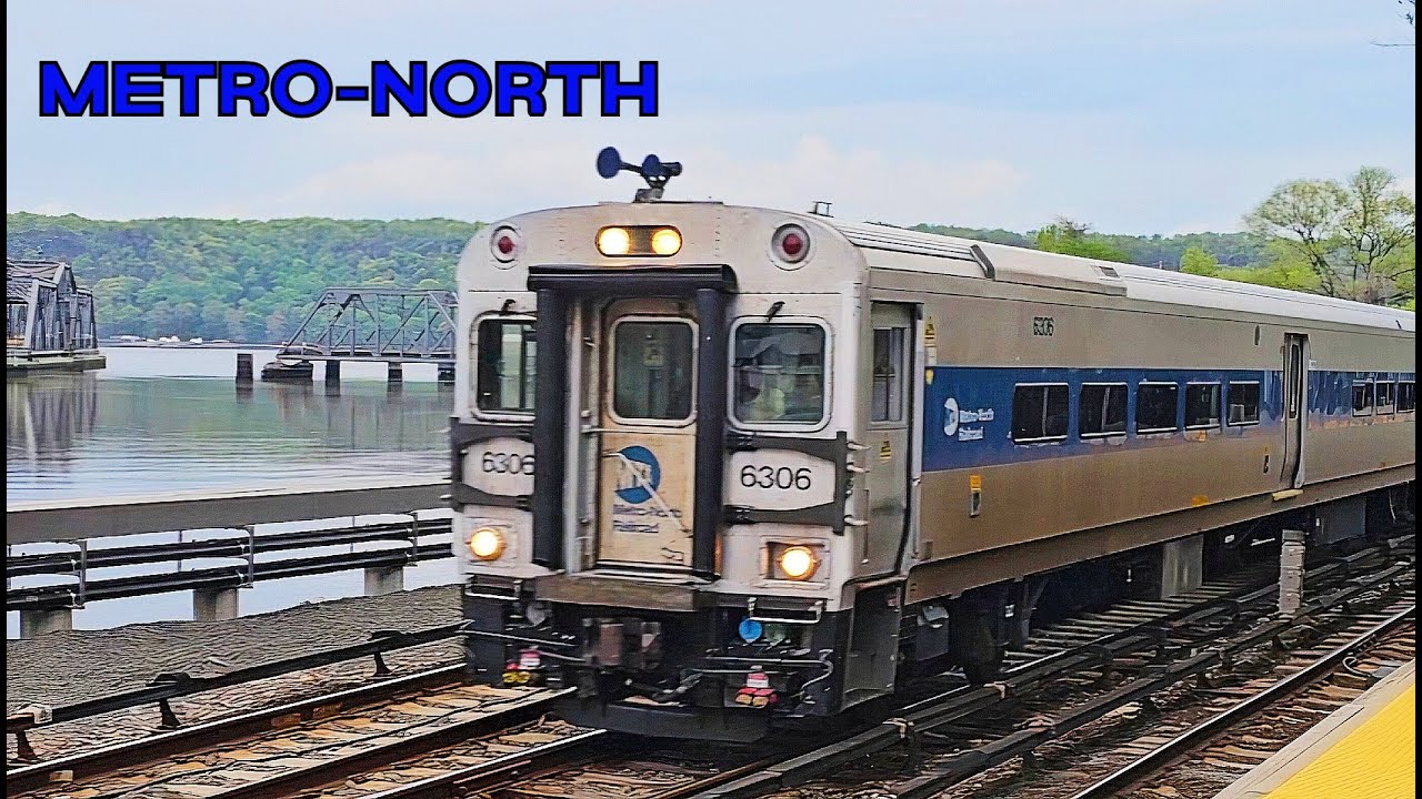 🚆Metro-North Train Shoreliner #6306 on Hudson Line from the Spuyten ...