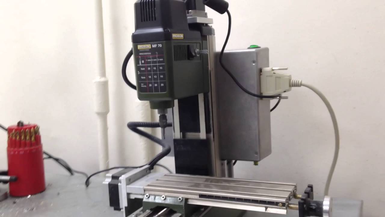 ЧПУ Proxxon MF70 новый мотор/шпиндель и драйвер - YouTube