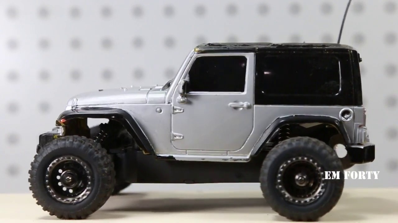 1/36 Micro Jeep Wrangler Losi DT T Desert Truck - YouTube