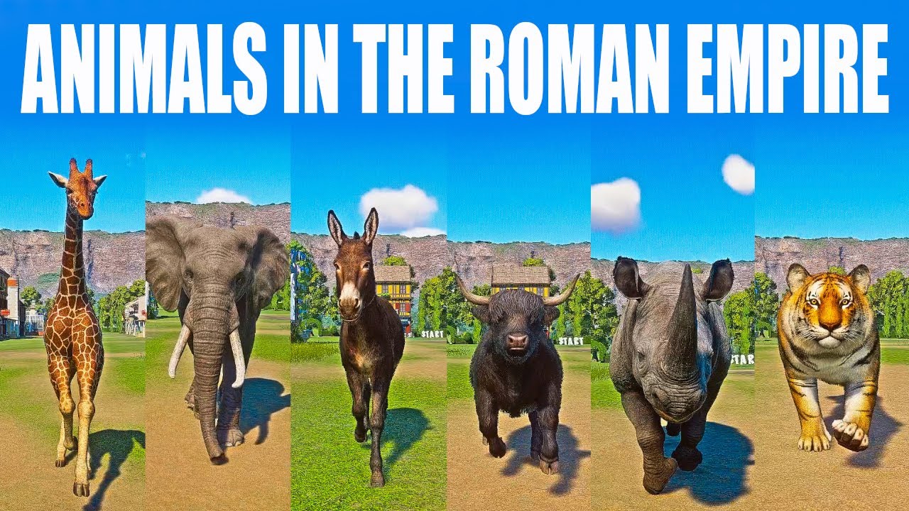 Animals in the Roman Empire Speed Race in Planet Zoo included Elephant ...