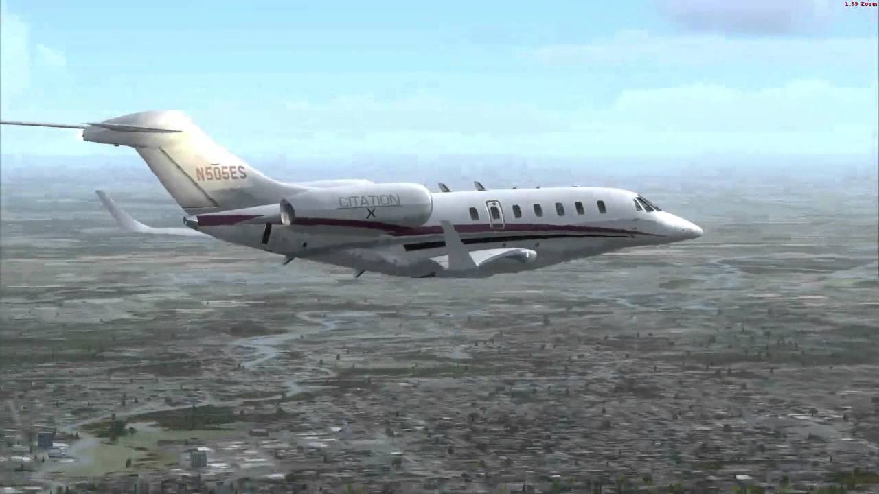 [FSX Boxed] Hand Flying the Cessna Citation X (C750) - YouTube
