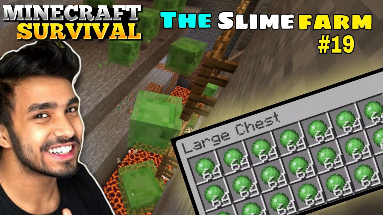 I BUILD SLIME FARM IN MINECRAFT SURVIVAL SERIES PART 19 #minecraft ...