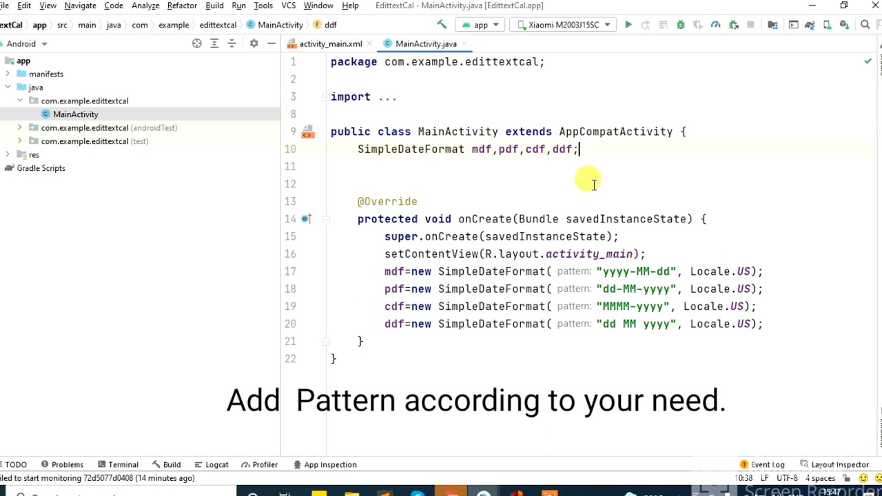 Create Custom Calendar In Android Studio YouTube Create Custom Calendar In Android Studio YouTube