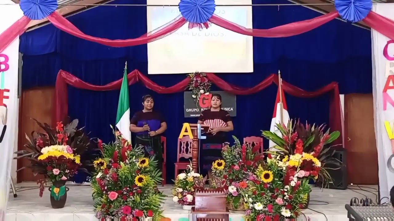 Duo misionera concierto San Pedro Nichtal-Ucum Grupo kolabal musica ...