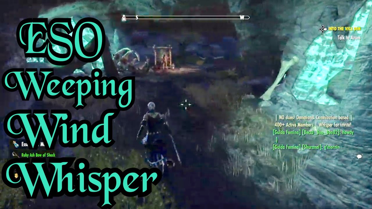 ESO Weeping Wind Delve and Update :) - YouTube