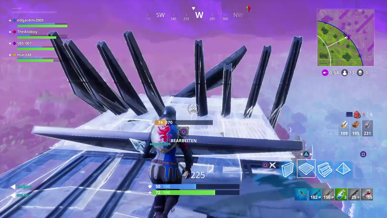 Fortnite: Battle Royale Skybridge Challenge [Completed!] - YouTube