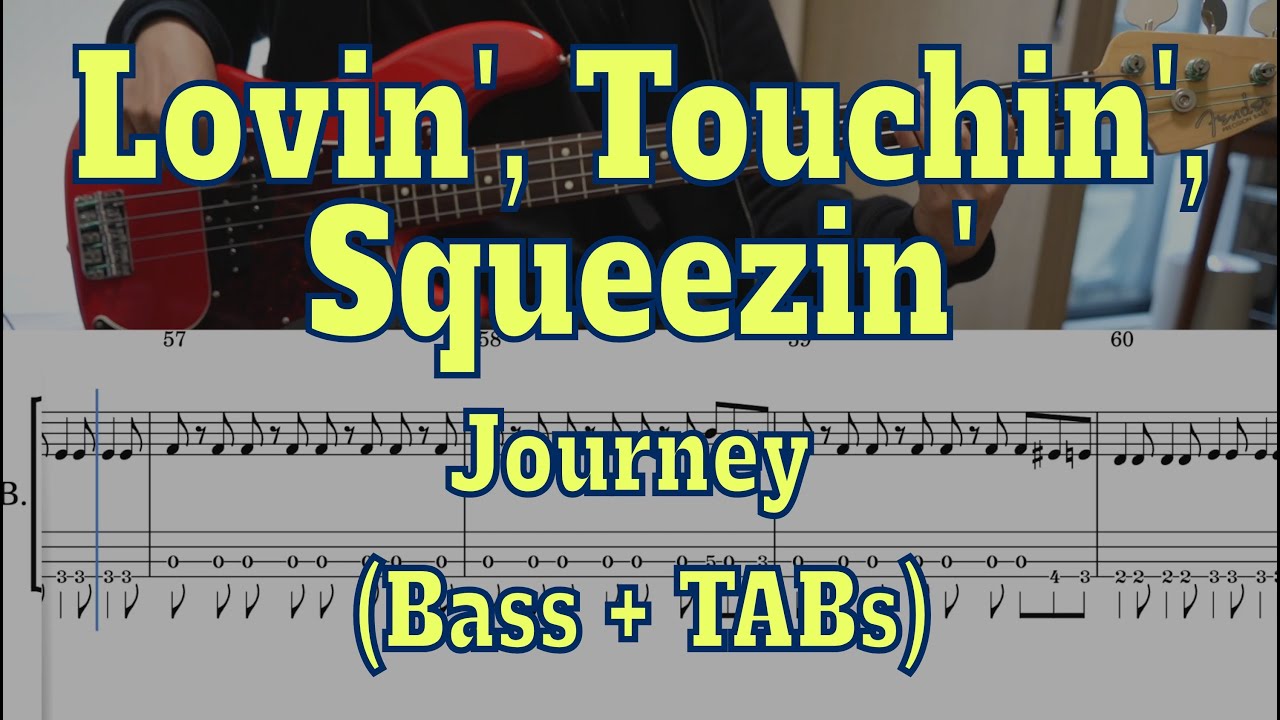Journey - Lovin', Touchin', Squeezin' (Bass cover + Tabs) - YouTube