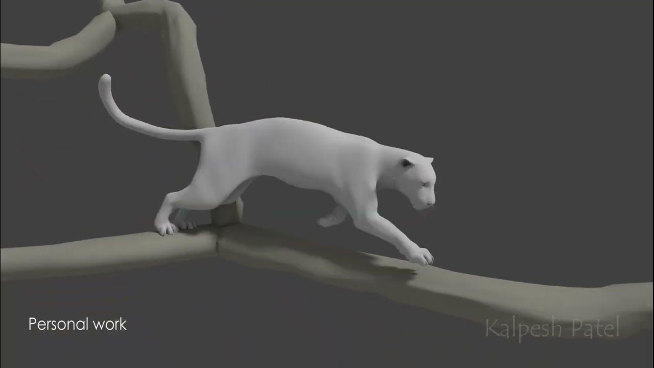 Leopard Animation | Creature Animation | Animation in Maya - YouTube