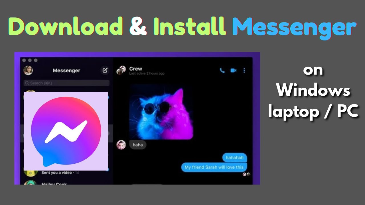 How to Download & Install Messenger on Windows Laptop / PC - YouTube