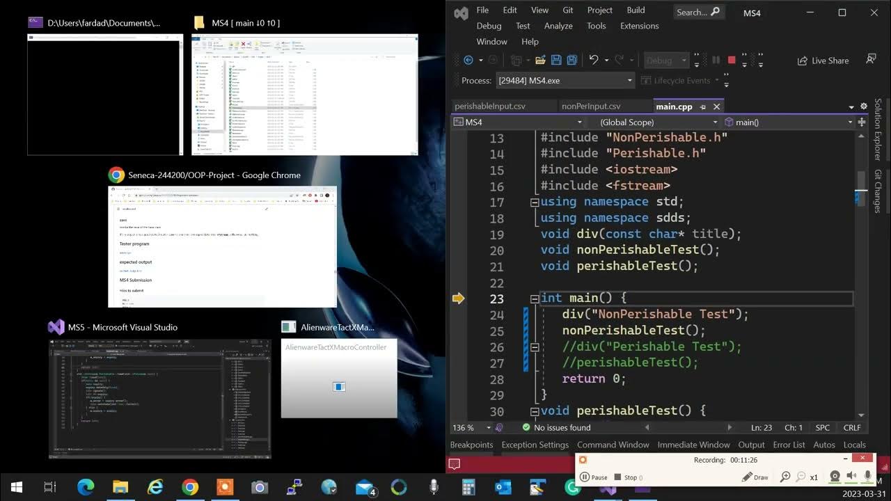 OOP244 ZAA.NAA- 2231 - Project Milestone 4 overview - YouTube