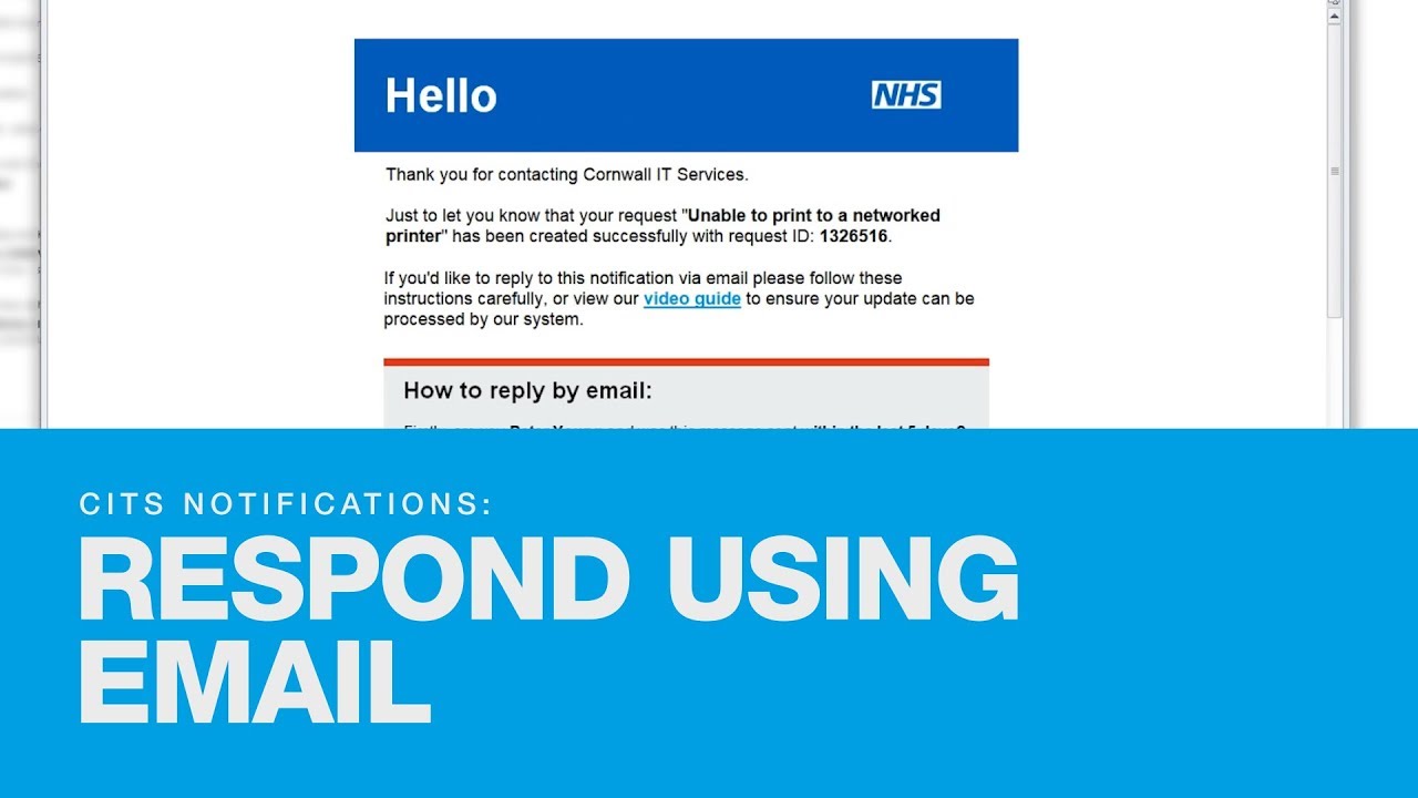 How to respond to CITS Notifications via Email - YouTube