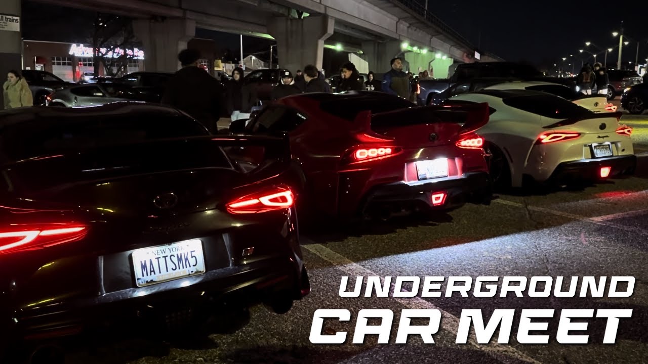 NY TAKEOVER: Underground Car Meet *Insane Mods* - YouTube