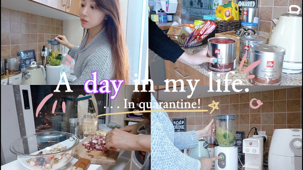 Eng 일상 Vlog 아침부터 밤까지 나의 하루 기록두바이몰 다녀와서 언박싱하기홍합수제비 해물파전 만들어먹는 하루