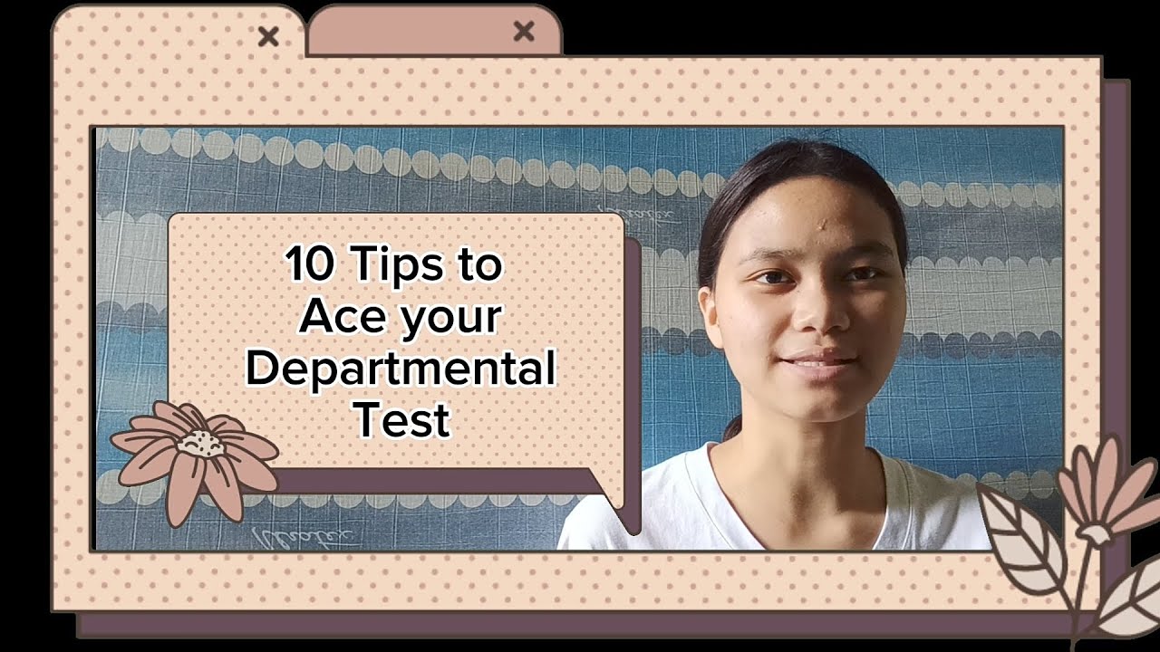 10 Tips to Ace Your Departmental Test 101 - YouTube