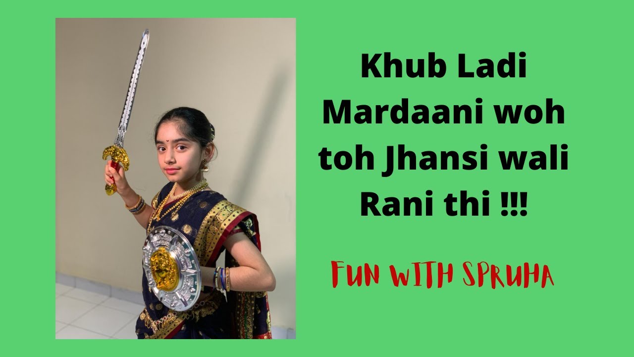 Khub Ladi Mardaani ~ Rani Lakshmi Bai Cosplay By Spruha - YouTube