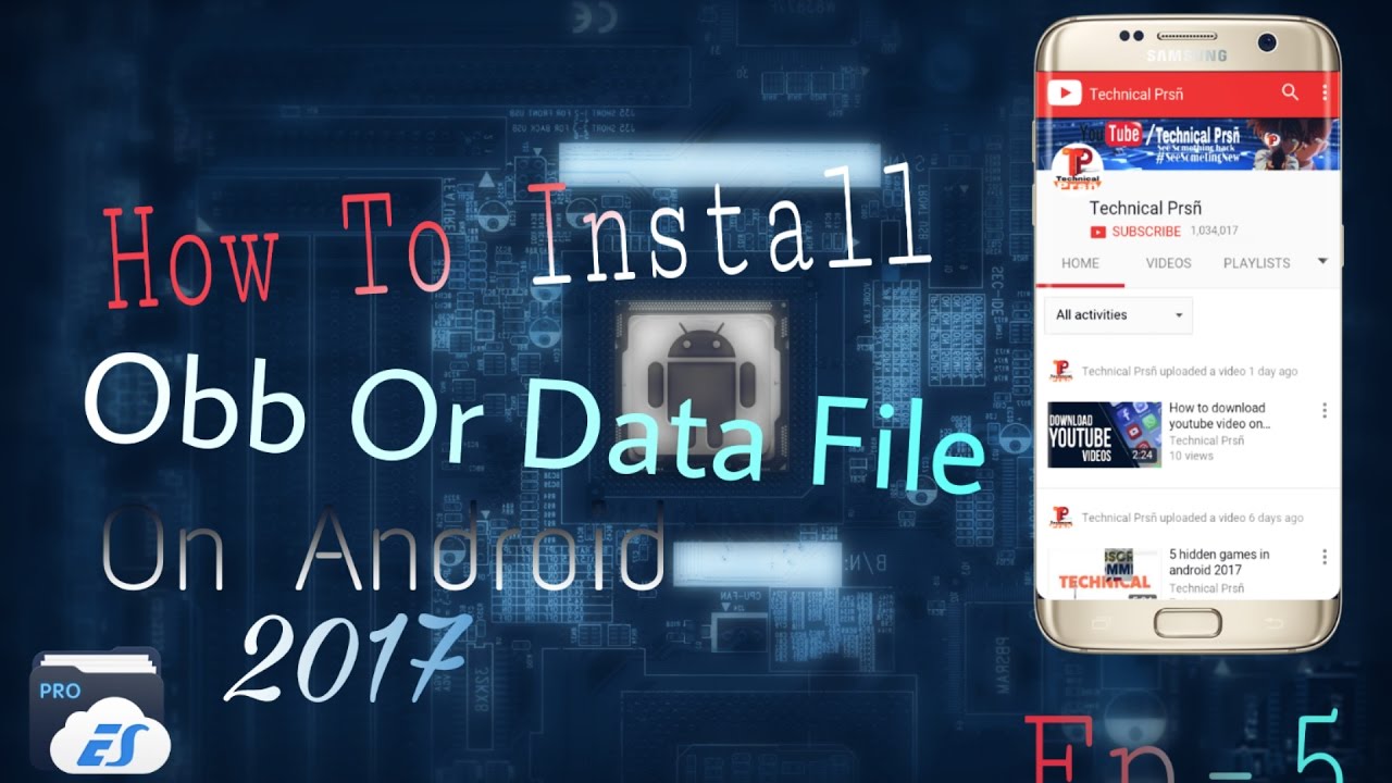 How to install obb or data file on android 2017 - YouTube