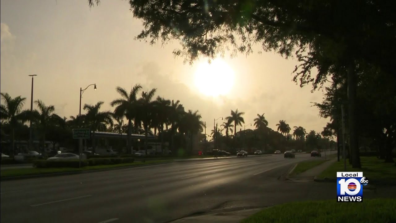 Saharan dust affects air quality in South Florida - YouTube