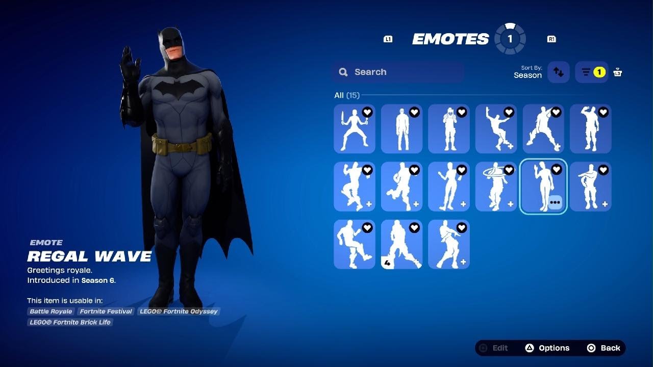 Fortnite Emotes - Comic Book Batman - YouTube