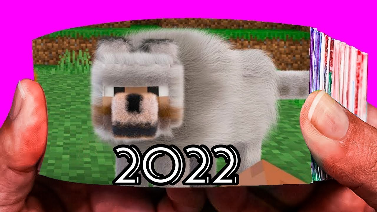 Evolution of Wolf in Minecraft Flipbook - YouTube
