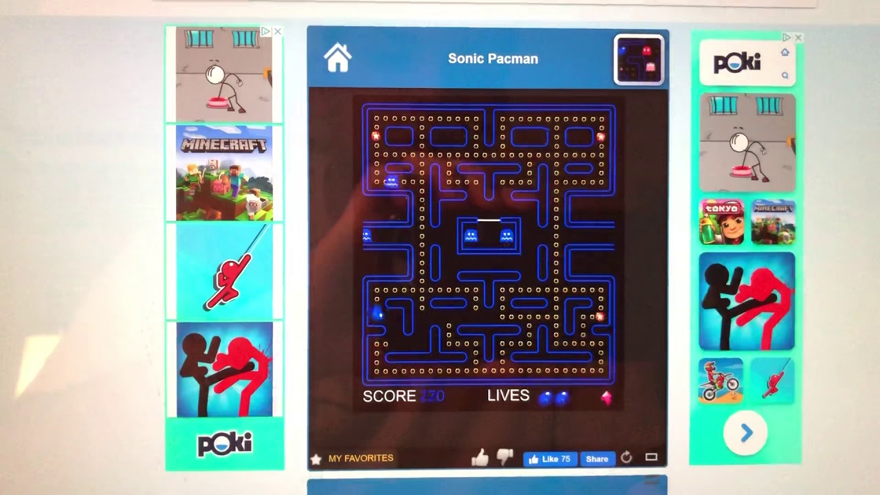 Sonic Pac-Man (Flash Game) Gameplay - YouTube