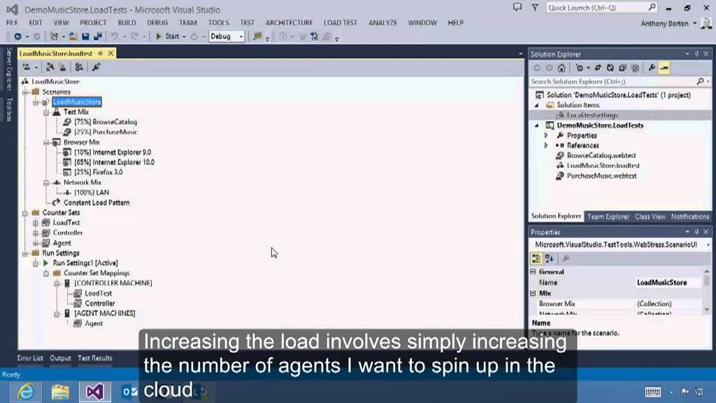 Cloud Load Testing Visual Studio 2013 - YouTube