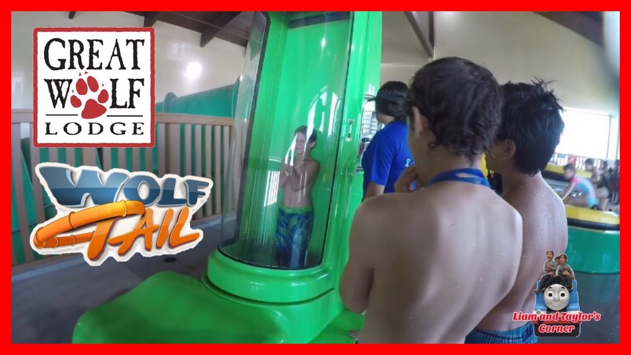 Great Wolf Lodge Wolf Tail Water Slide Launch Pod Floor Drop Thrill ...