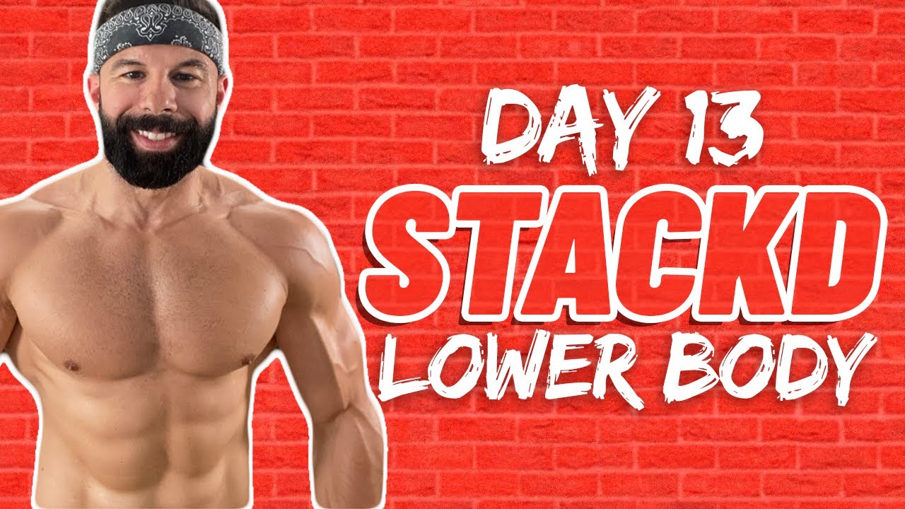 45 Minute Lower Body - DB Only Workout | STACK'D Day 13 - YouTube