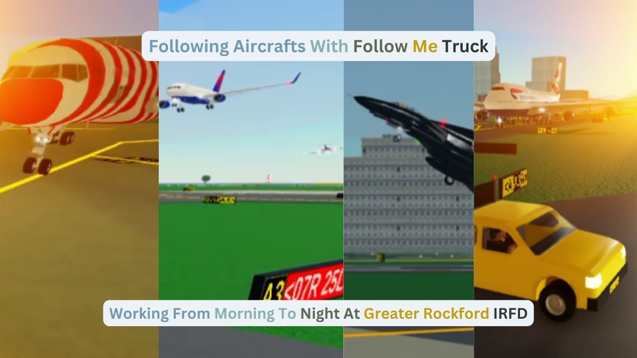 Following Others Aircraft To The Runway With Follow Me Truck At Greater ...